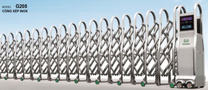 Sản xuất và Cung cấp cửa cổng xếp inox g205 ở tại Huyện Đức Hòa, tỉnh ...
